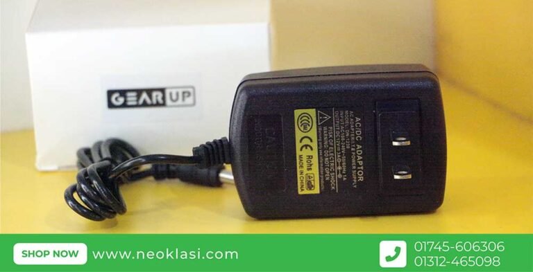 GearUP 12V 3A Power Adapter Price in BD - Router/Mini UPS/CC TV/DC Fan